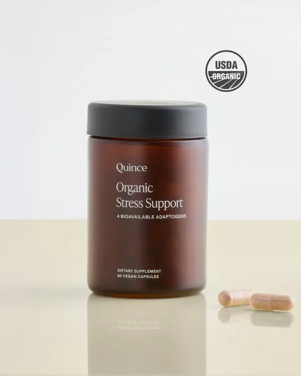 Quince Certified Organic Daily Stress Support, Vitamins - One-color