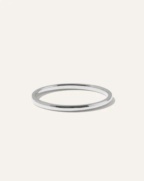 Quince 14k Gold Classic Band Ring - White Gold