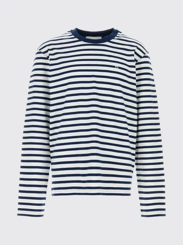 AMI Paris Long Sleeve Striped T-shirt - Ink