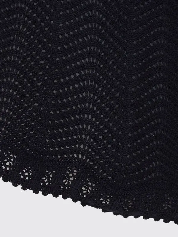 TWINSET Perforated Cotton Knit Top
