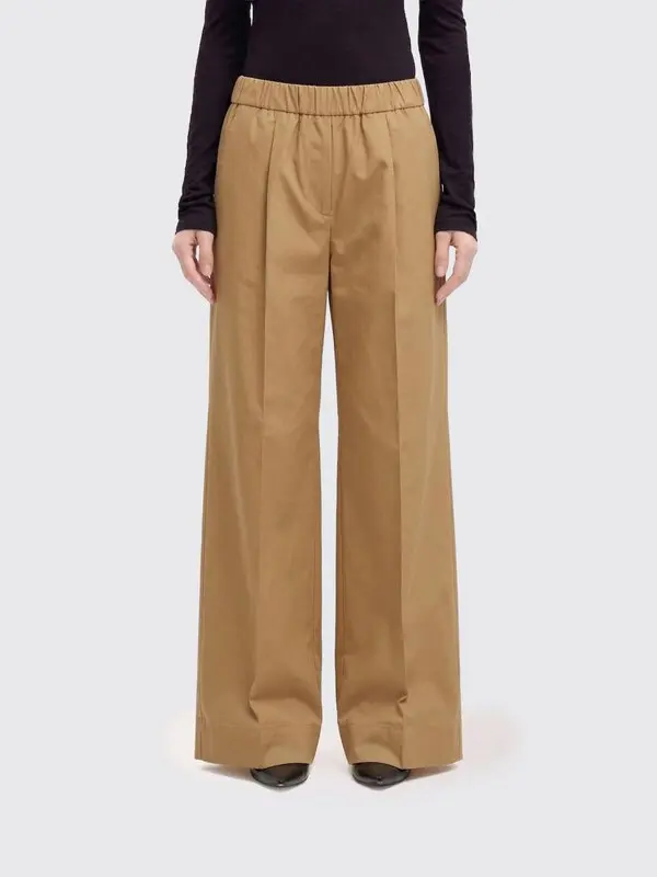 JIL SANDER Wide Leg Trousers - Beige