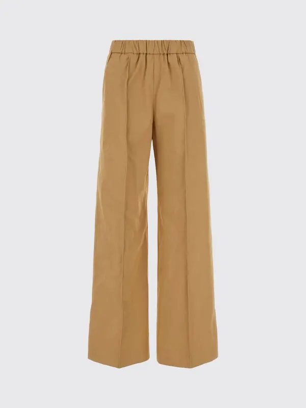 JIL SANDER Wide Leg Trousers - Beige