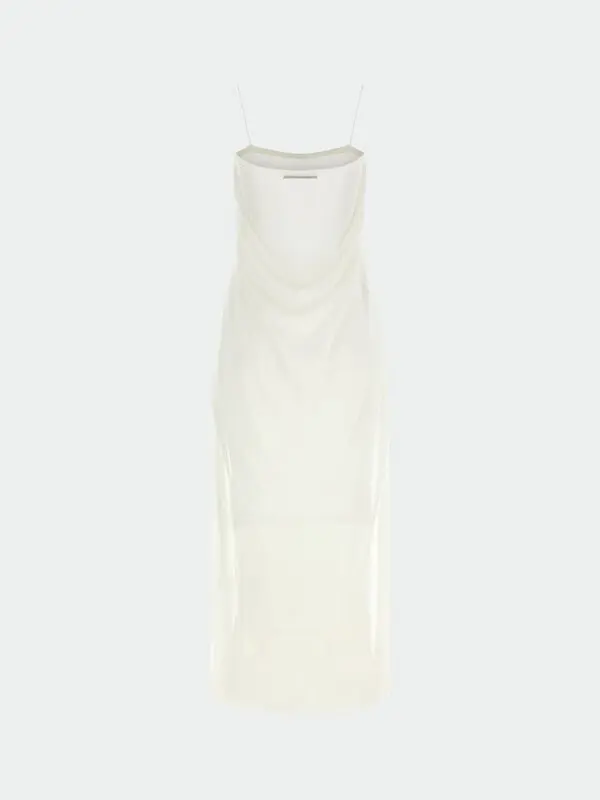 Jacquemus Viscose Knit Maxi Dress - White