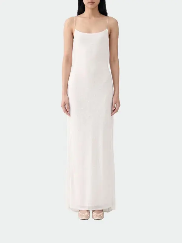 Jacquemus Viscose Knit Maxi Dress - White