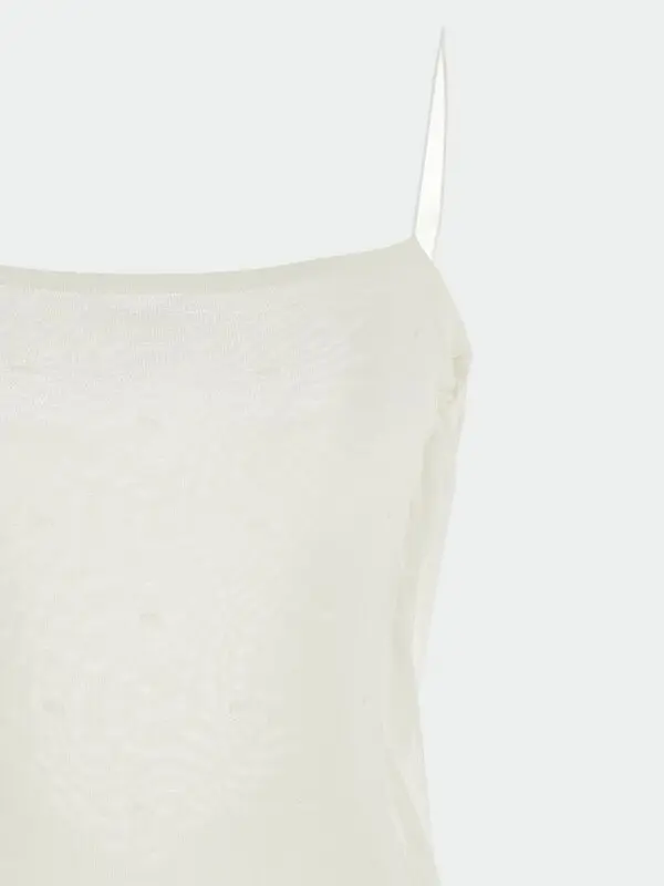 Jacquemus Viscose Knit Maxi Dress - White