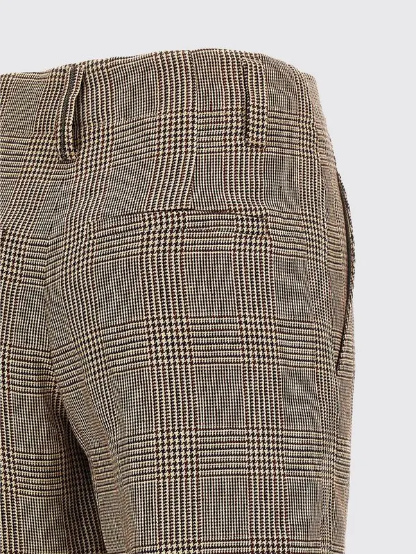 Brunello Cucinelli Prince Of Wales Check Linen Trousers