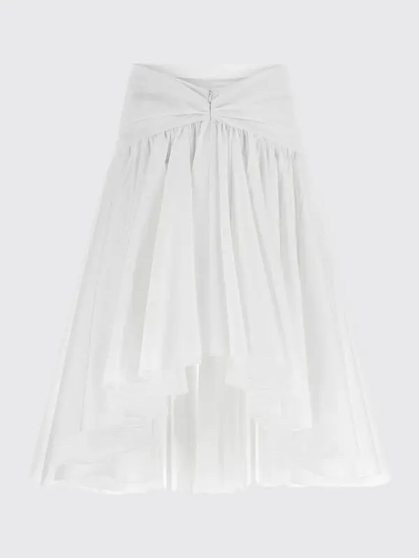 Jacquemus Pleated Midi Skirt - White
