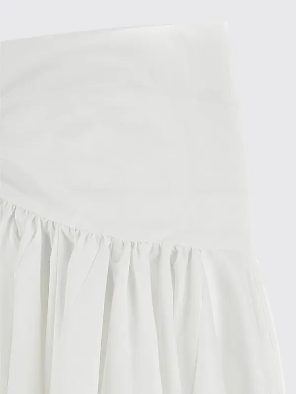 Jacquemus Pleated Midi Skirt - White