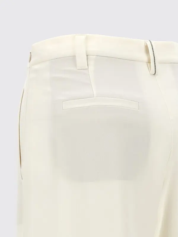 Brunello Cucinelli Silk Baggy Trousers