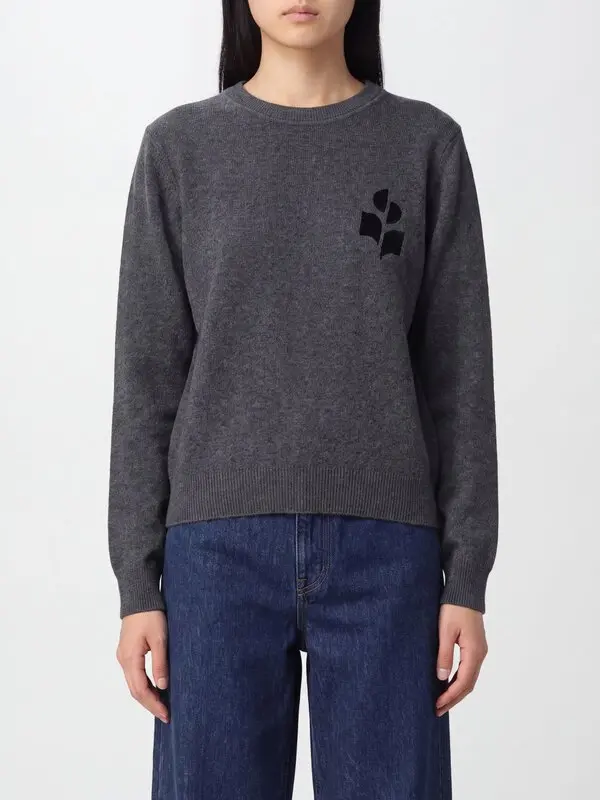 Isabel Marant Étoile Wool And Cotton Crewneck Pullover - Charcoal