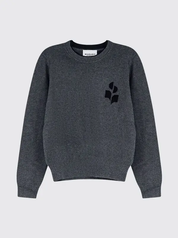 Isabel Marant Étoile Wool And Cotton Crewneck Pullover - Charcoal