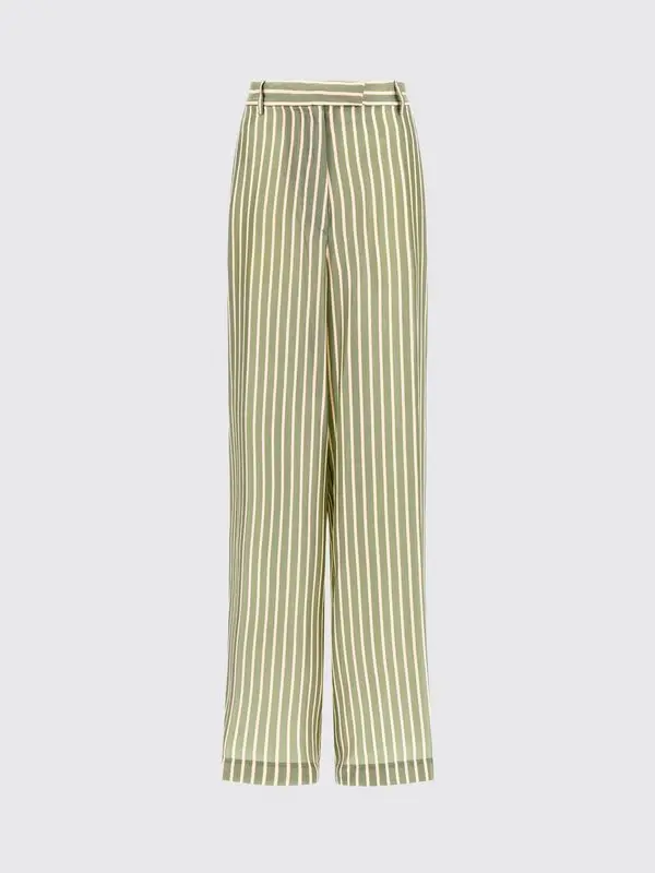 Dries Van Noten Striped Cupro Palazzo Trousers