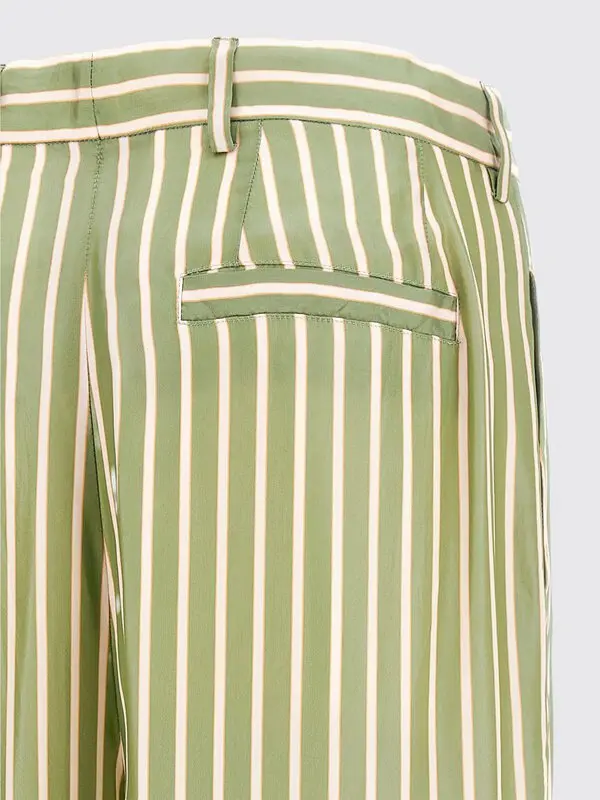 Dries Van Noten Striped Cupro Palazzo Trousers