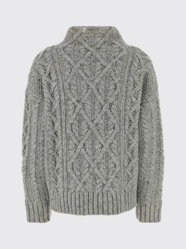 JIL SANDER Cable Knit Sweater - Grey