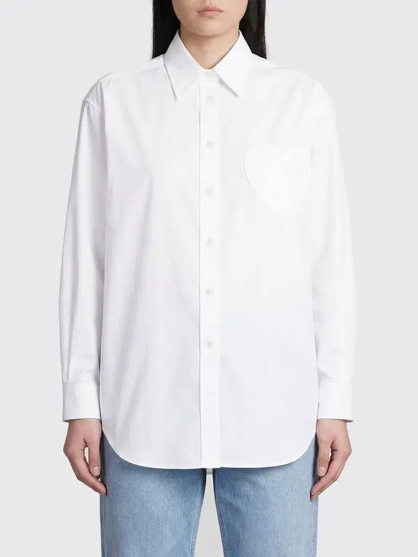 Moschino Classic Cotton Shirt With Heart Print