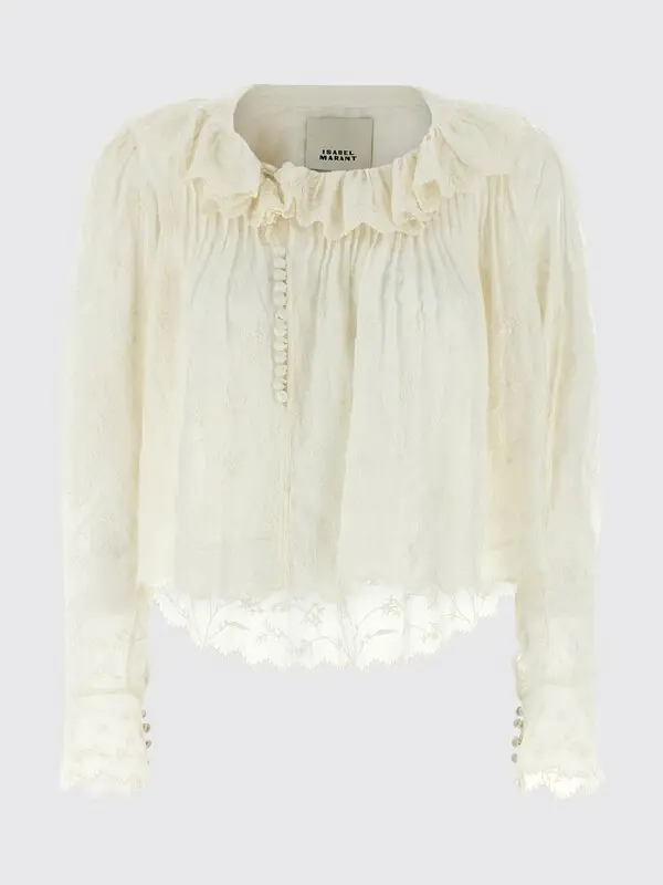 Isabel Marant Étoile Cotton And Silk Embroidered Blouse
