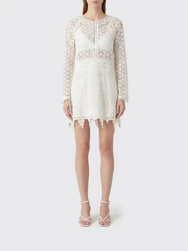 Isabel Marant Étoile Macramé Mini Dress - White