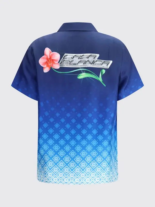 Casablanca Silk Graphic Print Shirt