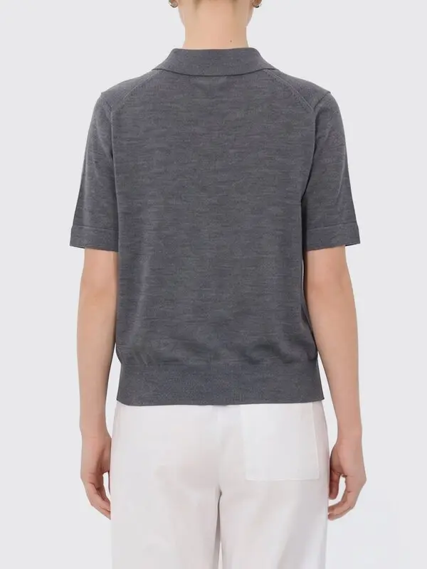 Loulou De Saison Cashmere Knit Polo Shirt - Grey
