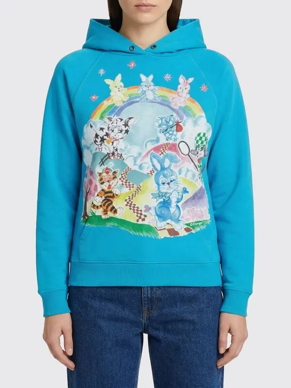 Kenzo Graphic Print Cotton Hoodie