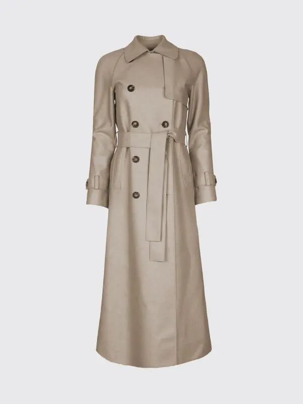 Harris Wharf London Double-breasted Virgin Wool Trench Coat