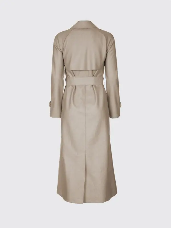 Harris Wharf London Double-breasted Virgin Wool Trench Coat