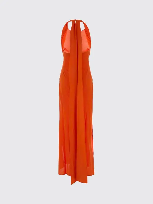 Blumarine Maxi Dress With Halterneck And Slit
