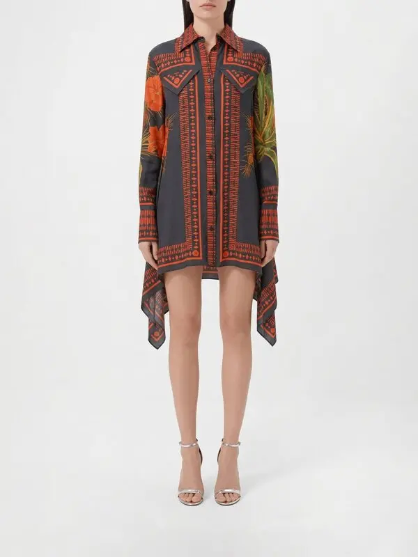 Blumarine Printed Shirt Dress