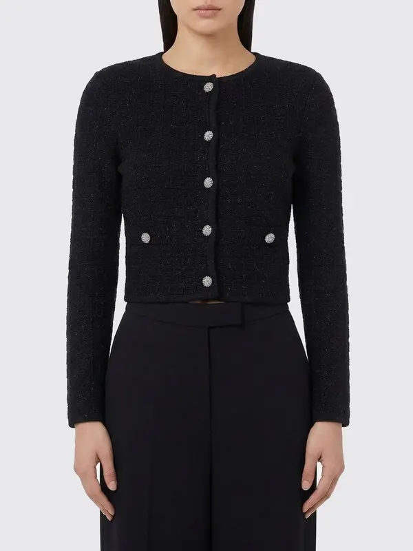 Alessandra Rich Cropped Button-detailed Sweater