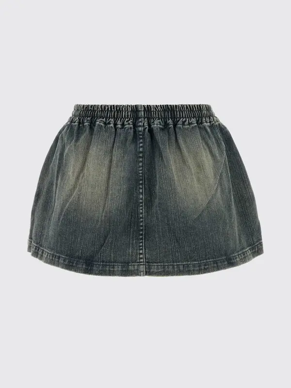 Balenciaga Distressed Denim Skirt