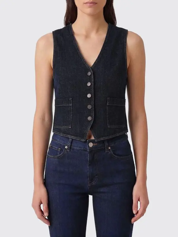 FRAME Single-breasted Vest - Navy