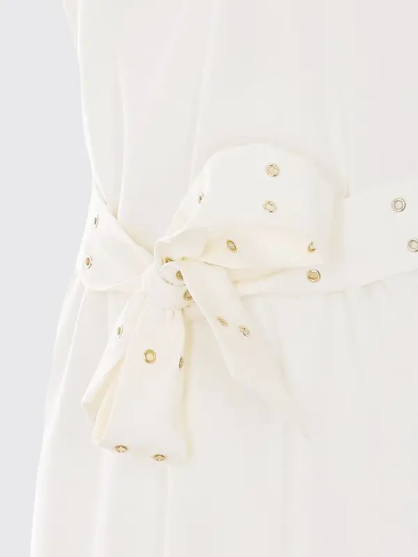 Liu Jo Dress With Eyelet Detail - White