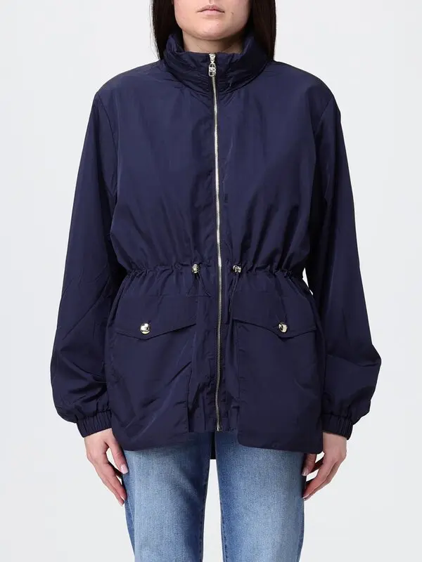 Liu Jo Lightweight Polyester Parka With Drawstring Waist - Blue