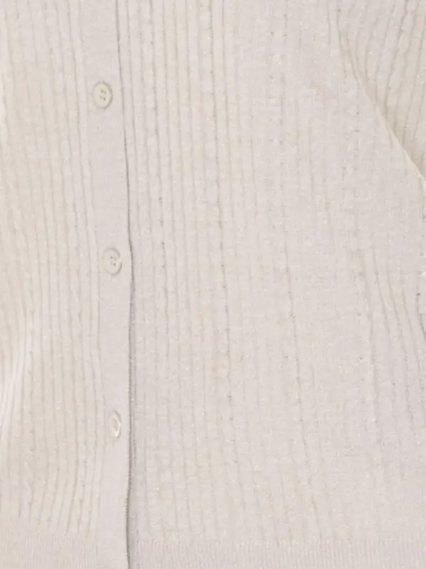 Liu Jo Viscose Blend Knit Polo Shirt - Beige