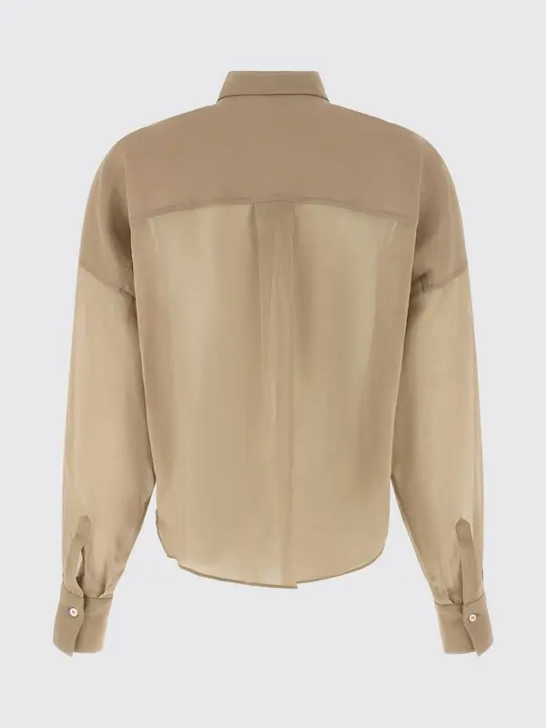 Brunello Cucinelli Shirt With Twist Detail - Brown