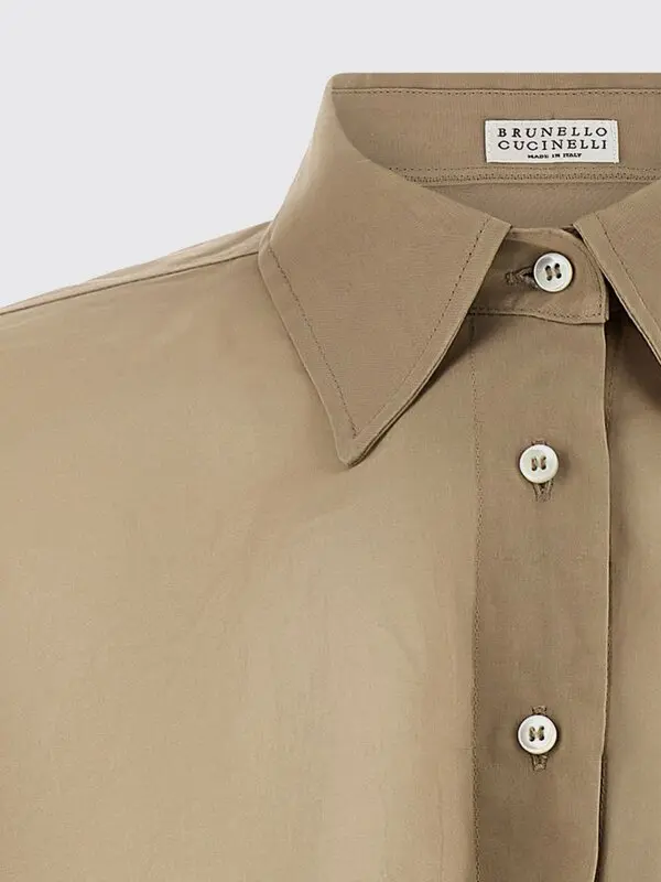 Brunello Cucinelli Shirt With Twist Detail - Brown