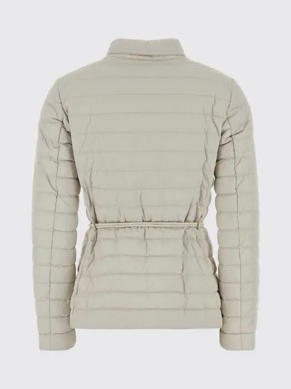 MOORER Quilted Belted Jacket - Ivory