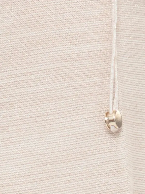 Fabiana Filippi Virgin Wool And Cotton Blend Hoodie - Beige