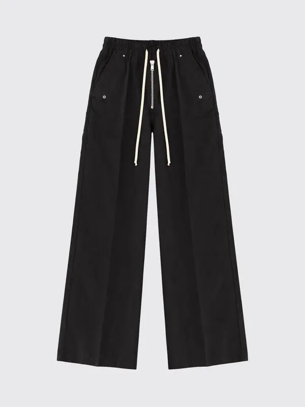 Rick Owens Cotton Geth Belas Trousers - Black