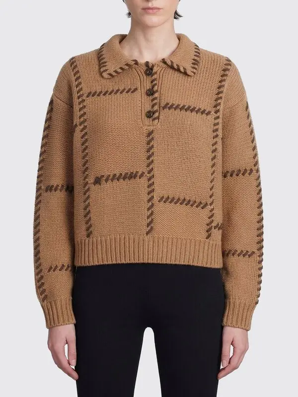 FRAME Knit Polo Shirt - Beige