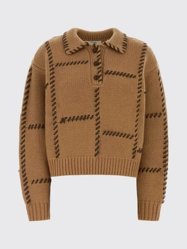 FRAME Knit Polo Shirt - Beige