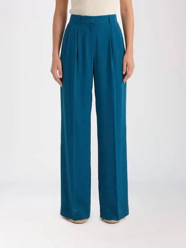 Michael Kors Tailored Wide Leg Pants - Blue