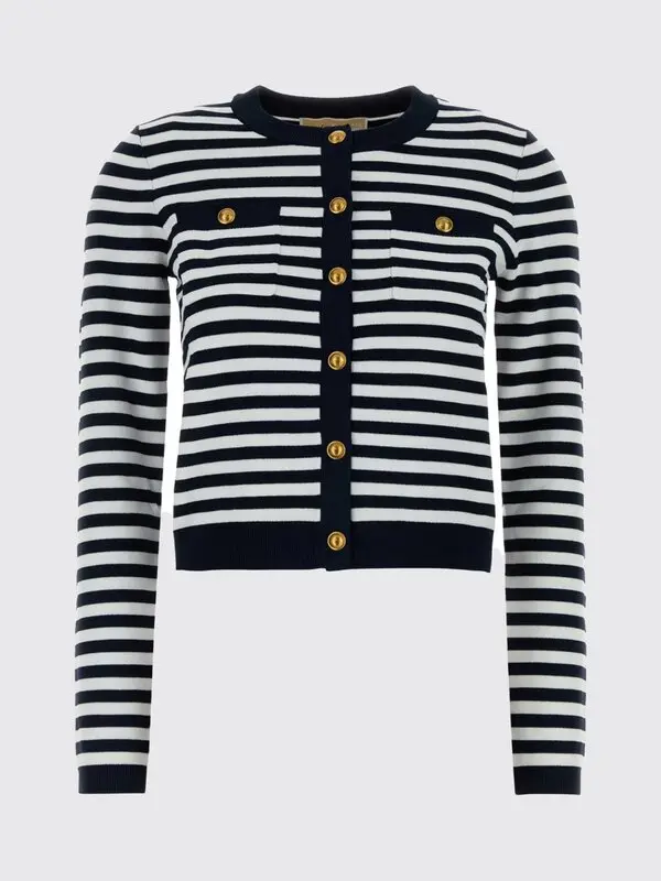 Michael Kors Striped Viscose Cardigan