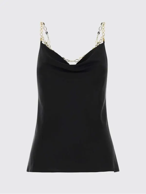 Rabanne Chain Detail Cowl Neck Top