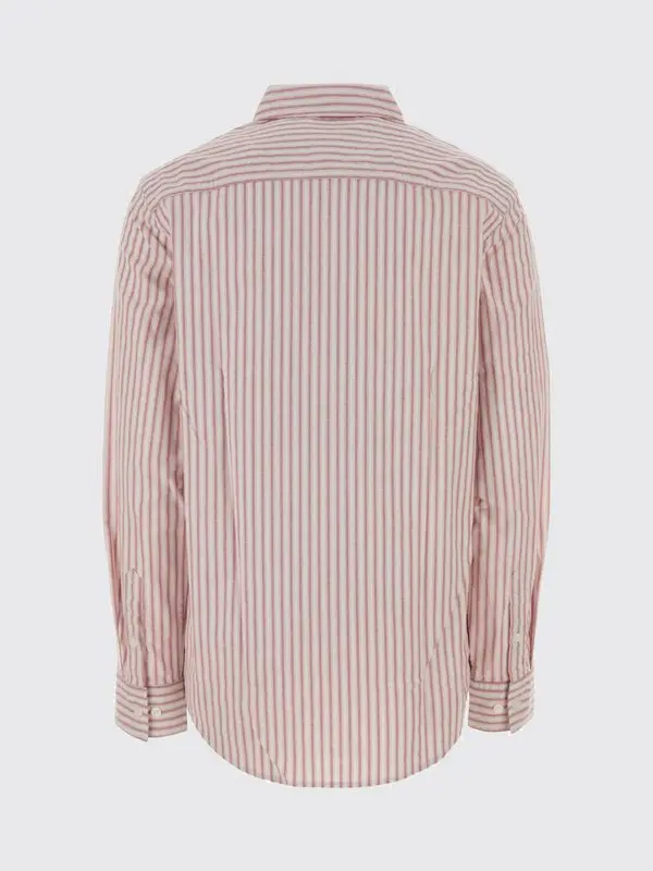 Calvin Klein Striped Stretch Cotton Shirt - Pink