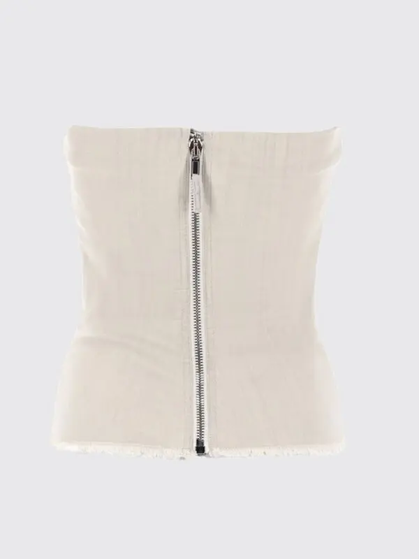 Rick Owens Stretch Denim Bustier - Grey