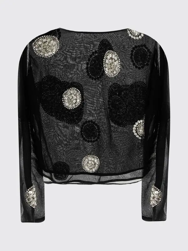 BODE Embellished Sheer Top