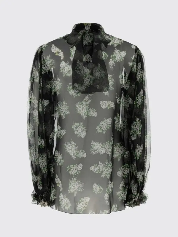 Dolce & Gabbana Printed Silk Chiffon Blouse