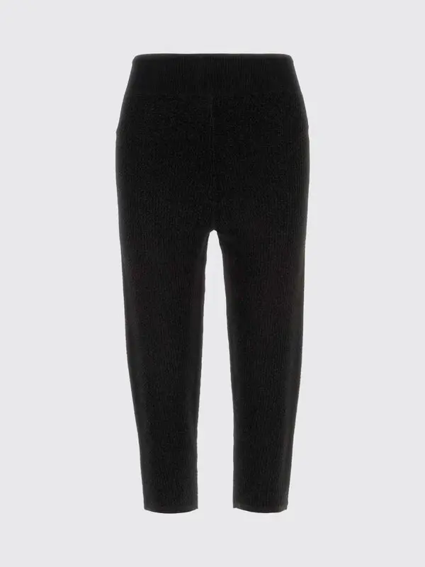 Chloé Textured Knit Cropped Trousers - Black