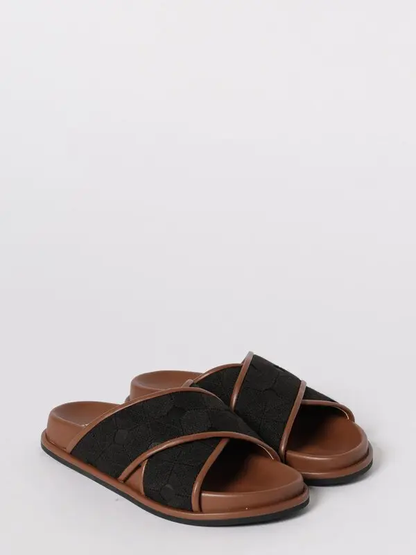 Max Mara Canvas And Leather Sandals